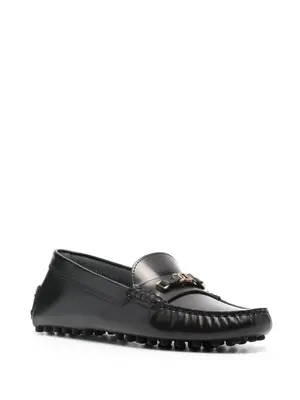 TOD'S Moc-stitching Leather Insole - Black