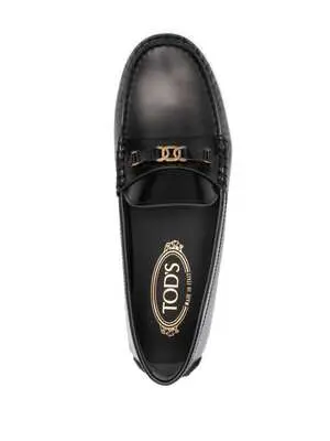 TOD'S Moc-stitching Leather Insole - Black
