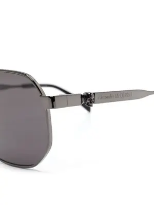 Alexander Mcqueen Floating Skull Sunglasses - Black  display picture 1