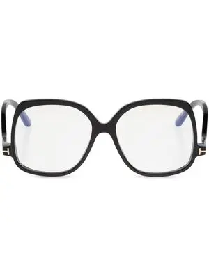 TOM FORD Oversize Rectangle Sunglasses - Black