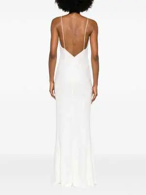 Alessandra Rich Crystal Embellished Sleeveless Dress