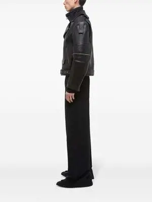 Helmut Lang Belted Leather Biker Jacket