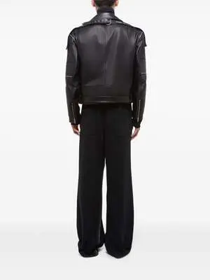 Helmut Lang Belted Leather Biker Jacket