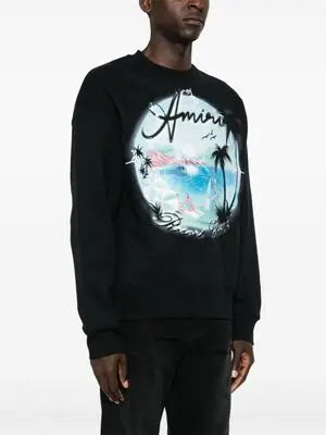 Amiri Paradise Airbrush Cotton Sweatshirt