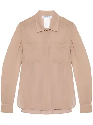 Max Mara Ercole Silk Shirt - Neutrals