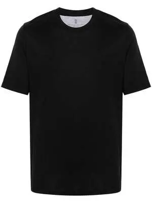 Brunello Cucinelli Crew-neck Short-sleeve T-shirt - Black