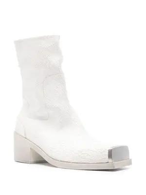 Marsèll Metal-toecap Crinkled Boots - White