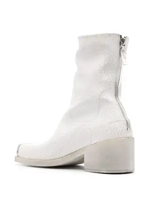 Marsèll Metal-toecap Crinkled Boots - White