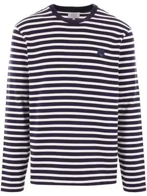 Maison Kitsuné Logo-patch Striped Jumper