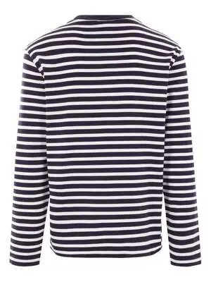 Maison Kitsuné Logo-patch Striped Jumper