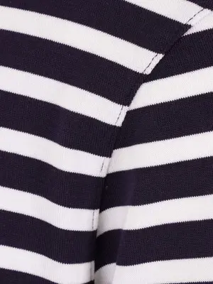 Maison Kitsuné Logo-patch Striped Jumper