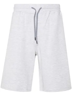 Brunello Cucinelli Mélange Track Shorts - Grey