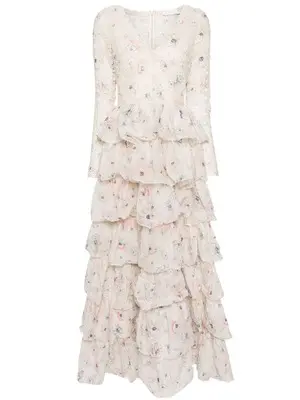 Zimmermann Halliday Floral-print Gown