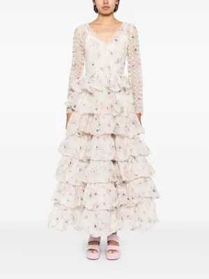 Zimmermann Halliday Floral-print Gown
