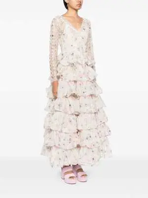 Zimmermann Halliday Floral-print Gown