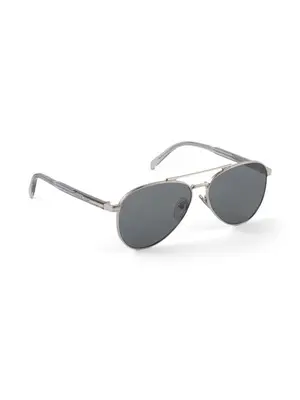Prada Tone Double-bridge Pilot Sunglasses