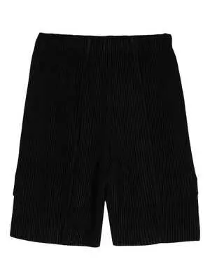 Issey Miyake Cargo Plissé-effect Shorts