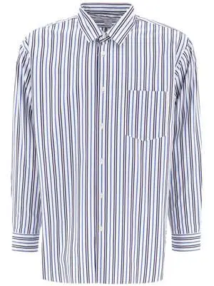 Play Comme Des Garcon Striped Cotton Shirt