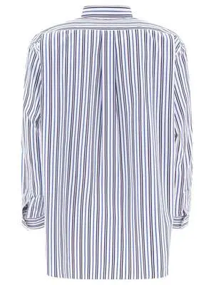 Play Comme Des Garcon Striped Cotton Shirt