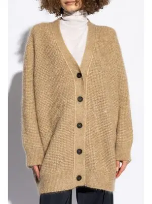 Fabiana Filippi Sequin-detail Waffle-knit Cardigan - Neutrals