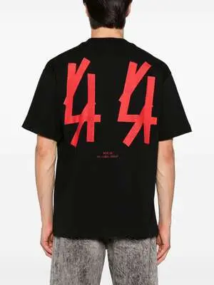 44 LABEL GROUP Lasered Cotton T-shirt