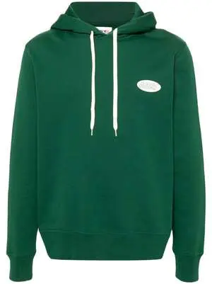 AUTRY Logo Print Cotton Hoodie - Green