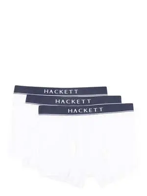 HACKETT LONDON Logo-waistband Cotton Briefs - White