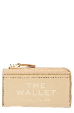 Marc Jacobs The Top Zip Multi Leather Wallet - Camel