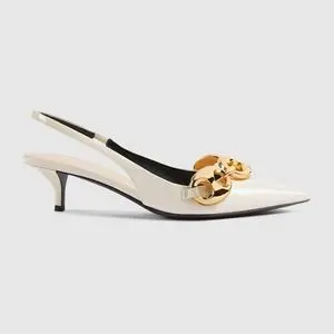 Gucci Slingback With Marina Chain