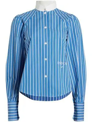 PATOU Lavallière Striped Blouse