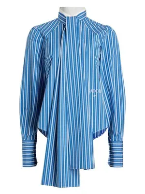 PATOU Lavallière Striped Blouse