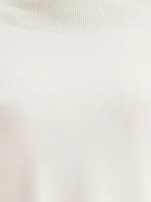 JIL SANDER Roll-neck Wool Jumper - White