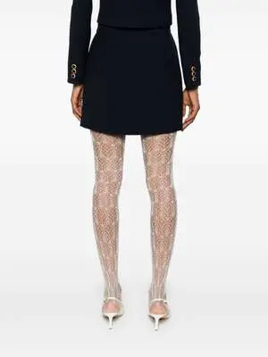 Alessandra Rich Virgin Wool Mini Skirt