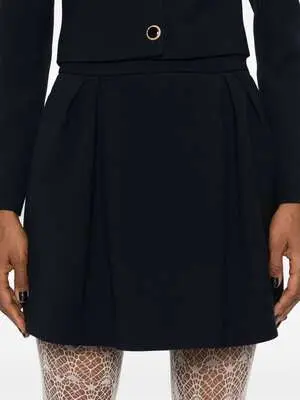 Alessandra Rich Virgin Wool Mini Skirt