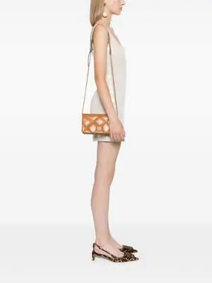 Tory Burch Kira Quilted Wallet-on-chain - Brown