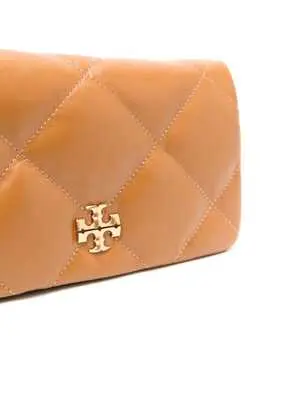 Tory Burch Kira Quilted Wallet-on-chain - Brown