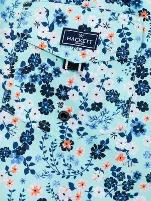 HACKETT  Floral-print Swim Shorts - Blue