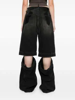Attico Lunghi High-rise Wide-leg Jeans - Black