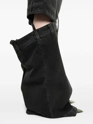 Attico Lunghi High-rise Wide-leg Jeans - Black