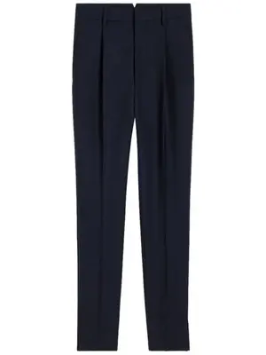 AMI Paris High-waisted Tailored Trousers - Blue