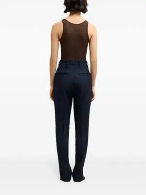 AMI Paris High-waisted Tailored Trousers - Blue