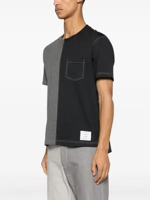 Thom Browne Two-tone Cotton T-shirt