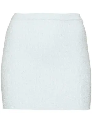Wardrobe.NYC Towelling-finish Mini Skirt