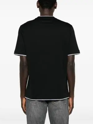 Brunello Cucinelli Layered Cotton T-shirt - Black