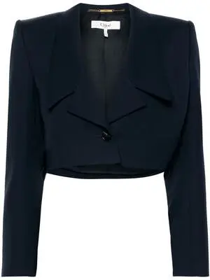 CHLOÉ Chloé Single-Breasted Cropped Blazer