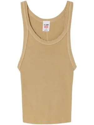 RE/DONE Ribbed-knit Tank Top