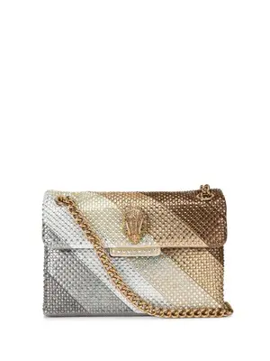 Kurt Geiger Kensington Embellished Shoulder Bag - Gold
