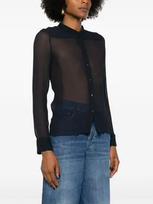 Chloé Chiffon-crepe Silk Shirt