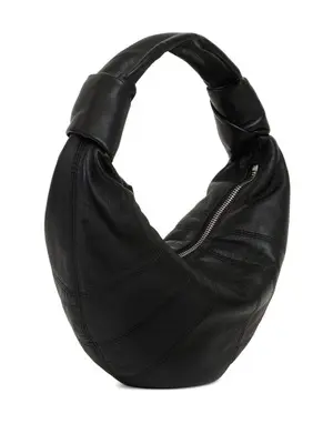 LEMAIRE Mini Fortune Croissant Bag In Leather - Black