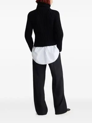 PATOU Ribbed Roll-neck Sweater